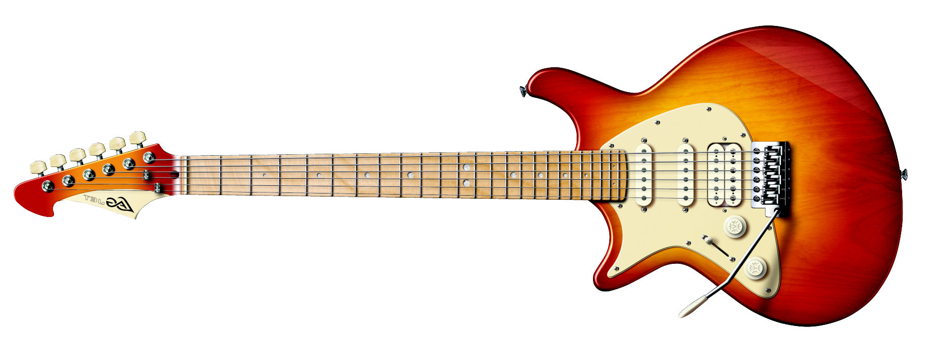 Guitares Gauchers Lag JV 200 Gaucher Red Sunburst - JV 200 Gaucher ...