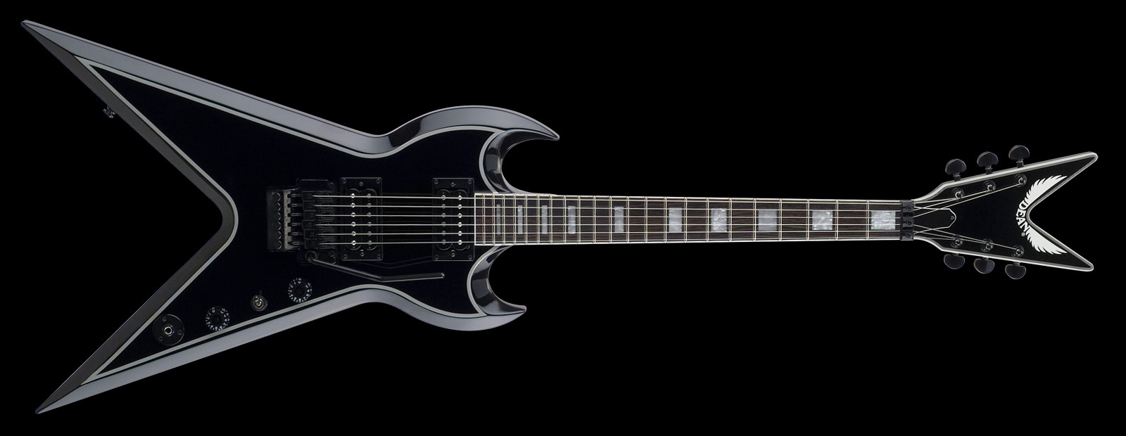 Guitares Electriques Dean Split Tail Floyd Classic black - Split Tail ...