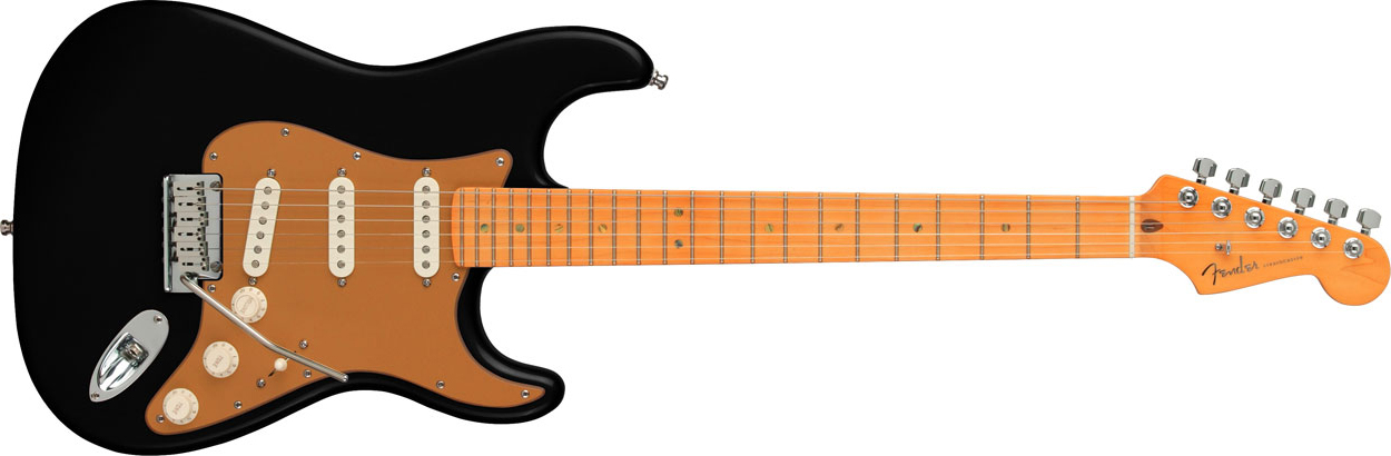 Guitares Electriques Fender Stratocaster V-Neck Black - Stratocaster V ...