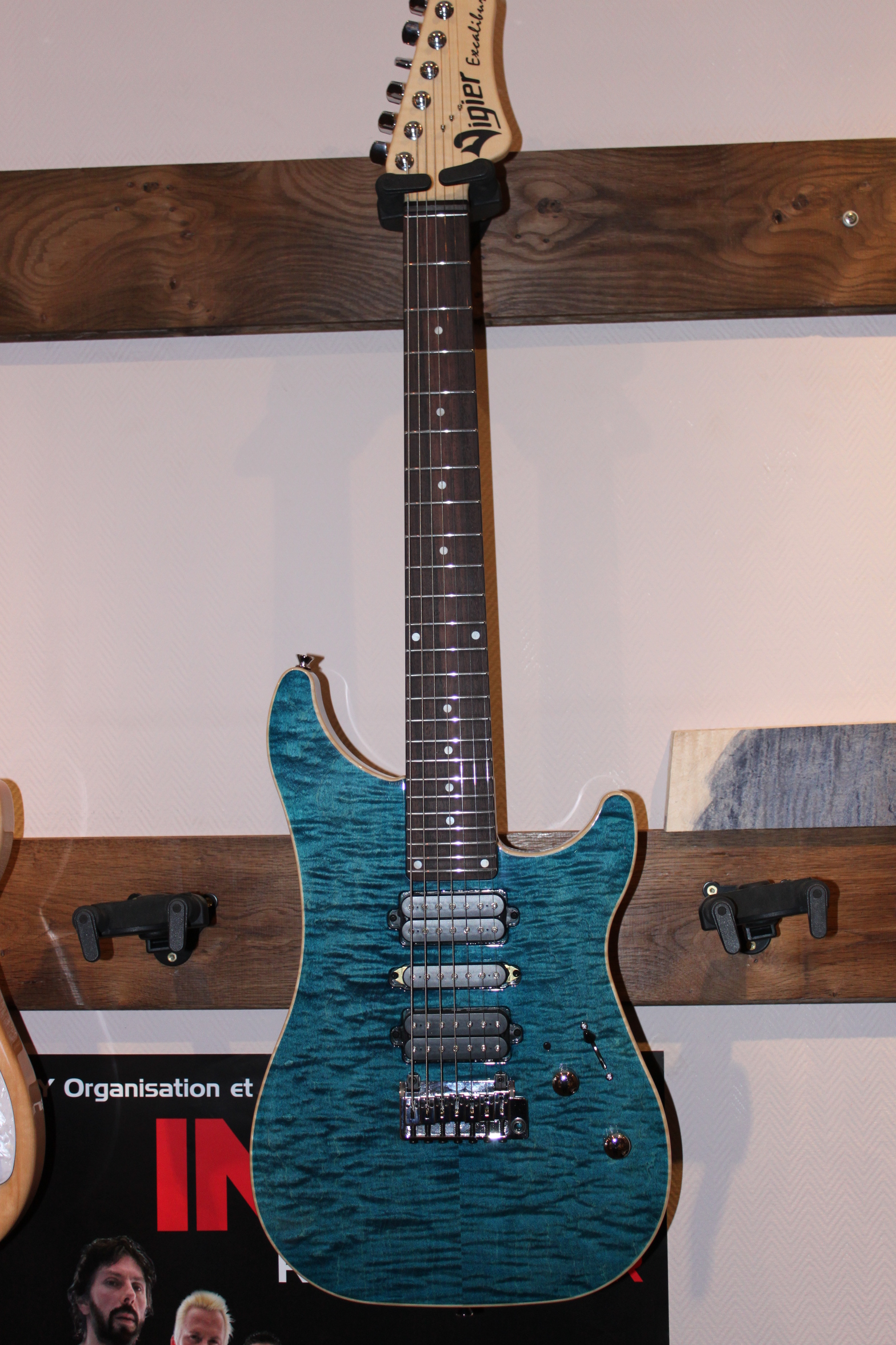 Guitares Electriques Vigier Excalibur Spécial 7 HSH Deep Blue / RW ...