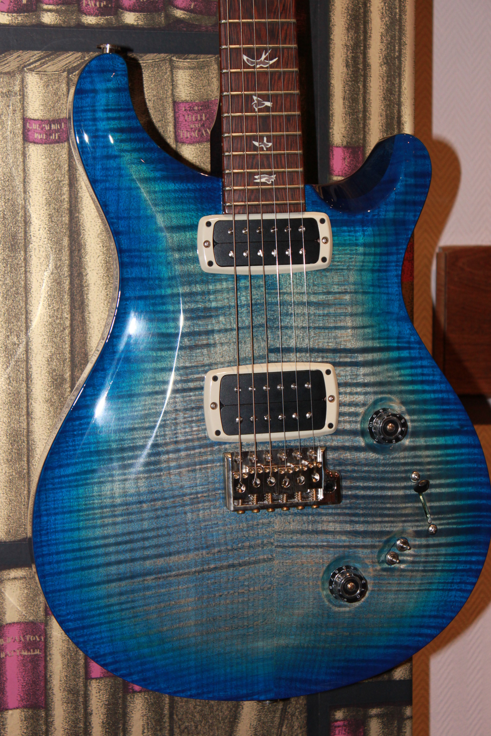 Guitares Electriques PRS 408 Maple Top 10 Top Faded Blue Burst - 408 ...